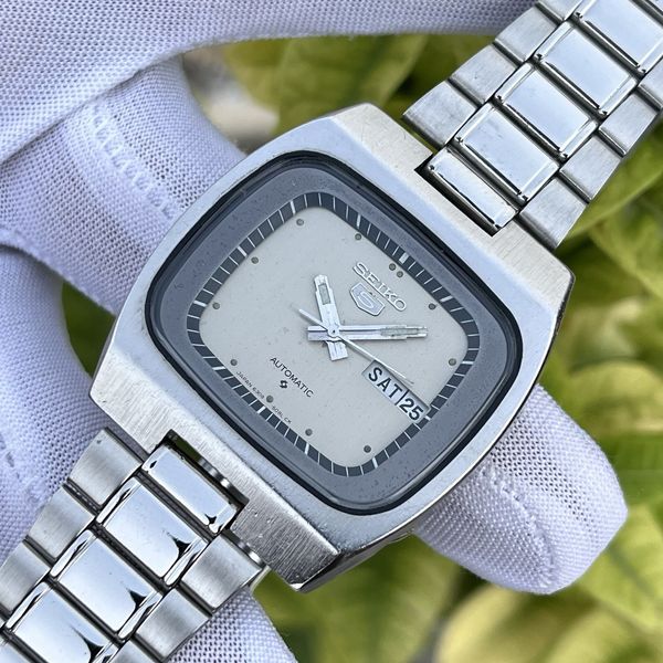 Vintage Seiko 5 TV Shape Automatic Japan Made Menâ s Watch 6309-5080 ...