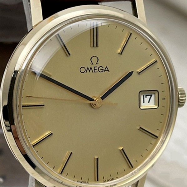 Vintage 1970s OMEGA solid 9ct gold watch in exceptional condition ...