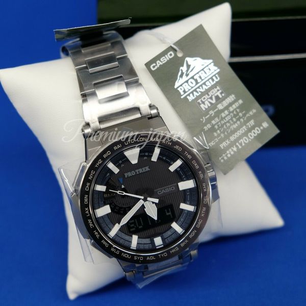 Casio PRX-8000GT-7JF PROTREK MANASLU Digital Analog Watch Japan ...