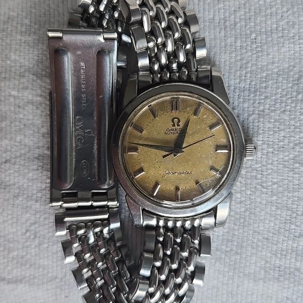 Vintage Omega Seamaster Men's Wrist Watch w Original Omega Band Works ...