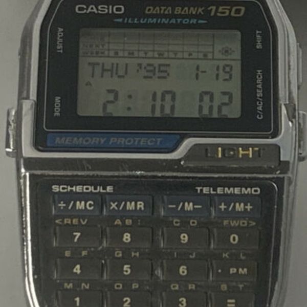 Vintage Casio Data Bank 150 Watch - Illuminator / DBC 1500 ...
