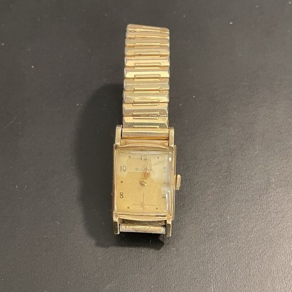 Vintage Bulova 10K RGP Wristwatch, Grade 7AA 21J, Running Original Box ...