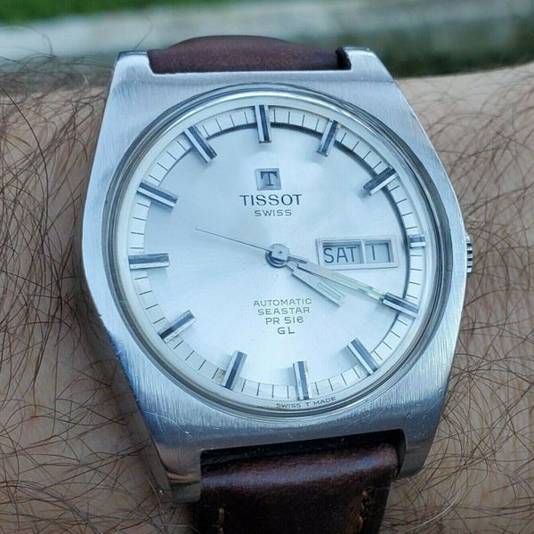 Tissot *1968* Seastar PR 516 GL Automatic Watch Vintage Stainless ...