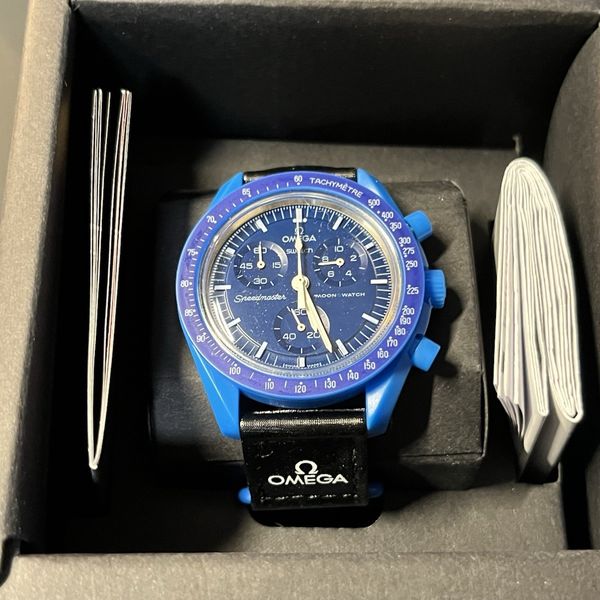 Swatch x OMEGA MoonSwatch Mission to Neptune - New, Full Set, Deep Blue ...