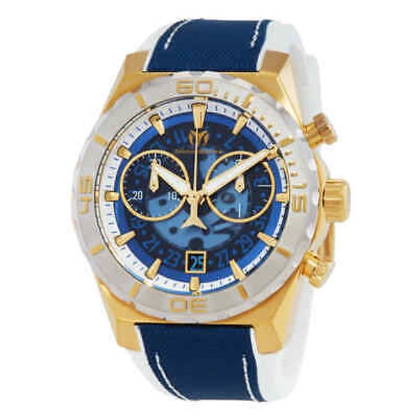 Technomarine Reef Chronograph Quartz Blue Dial Men's Watch TM-519007 ...