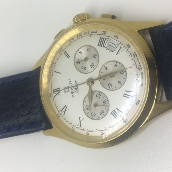 FSOT: Zenith Prime Gold plated Chronograph. (located in Germany ...