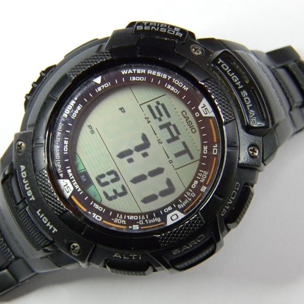 VINTAGE CASIO SPORT 2894 TOUGH SOLAR MENS LCD WATCH - RUNS - ALL ...