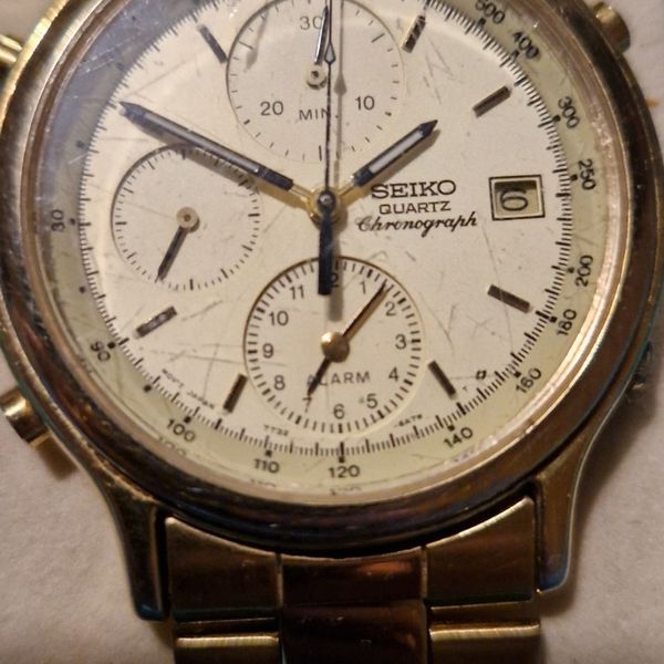 1990s Seiko Alarm Quartz Chronograph 394756 | WatchCharts Marketplace