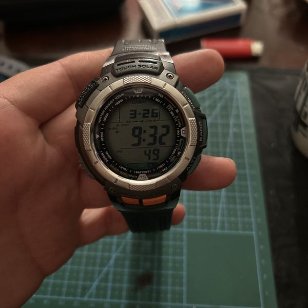 Casio PAG-80 Pathfinder Solar Triple Sensor Men's Digital Watch ...
