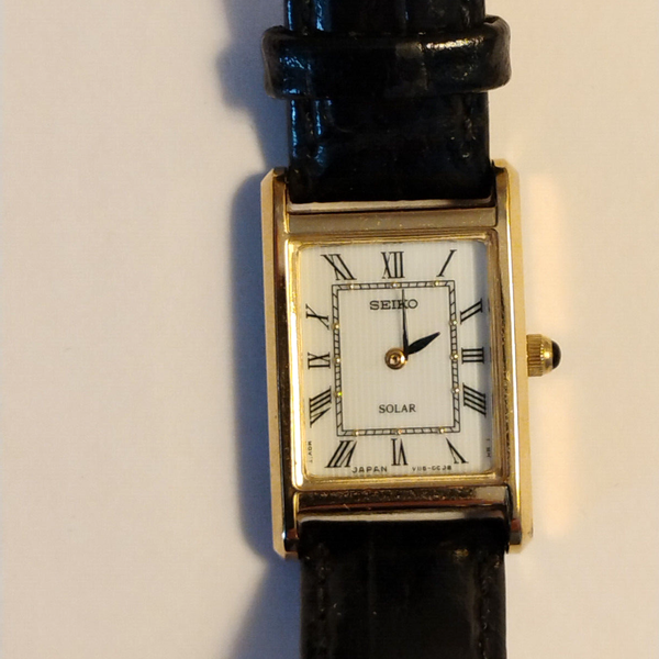 Gorgeous Ladies Seiko SOLAR Tank Watch | WatchCharts Marketplace