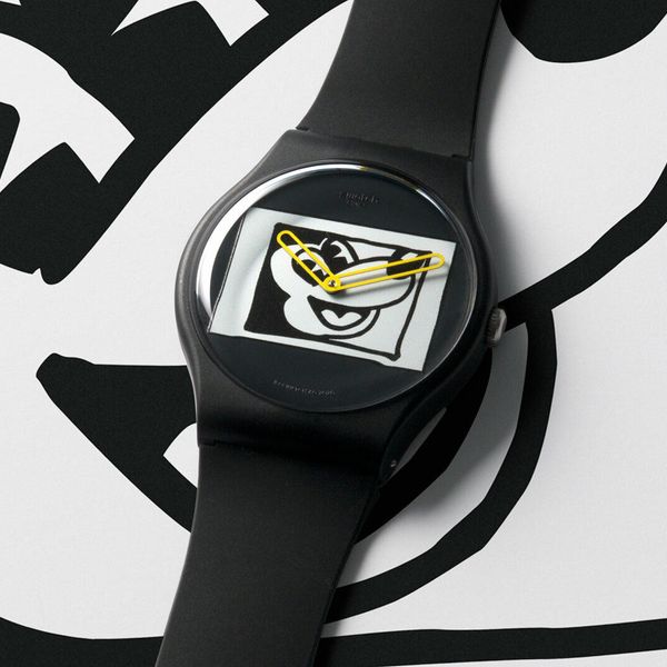 SWATCH x KEITH HARING MICKEY MOUSE BLANC SUR NOIR - SUOZ337 - TOPOLINO ...