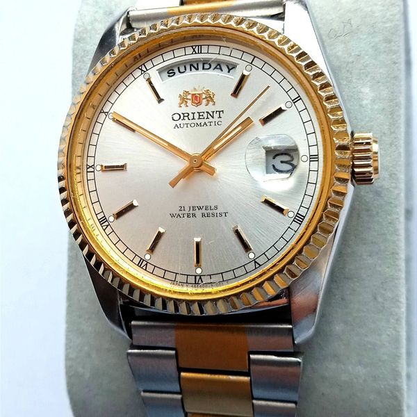 Orient watch automatic day-date watch President. | WatchCharts Marketplace