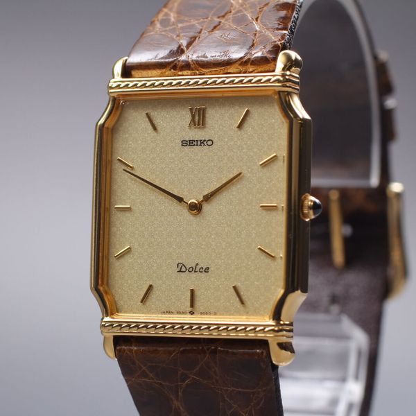 [MINT] Vintage SEIKO Dolce 9530-5040 SGP30 Gold Dial Quartz Men's Watch JAPAN | WatchCharts ...