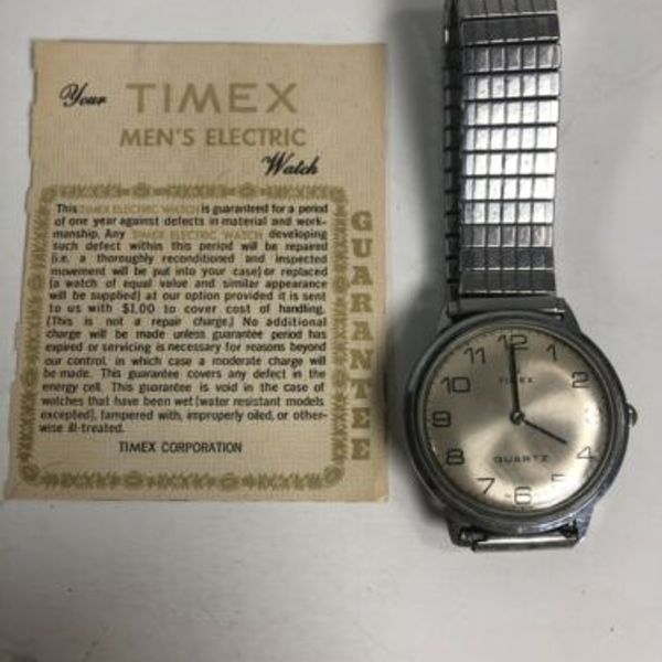 Vintage Timex Q Men's Watch - Quartz DIAL ENGLAND -(57119 05579) As Is ...
