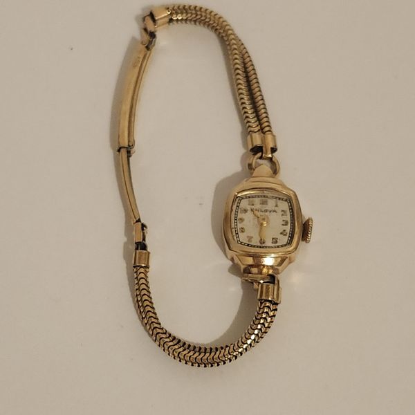 1940's Ladies Bulova Watch 10K Gold Filled 17 Jewel 12K Gold Filled ...