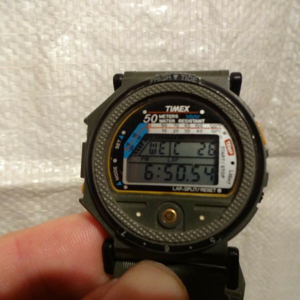 Vintage Timex 707 Digital Watch With Thermometer & Compass ...
