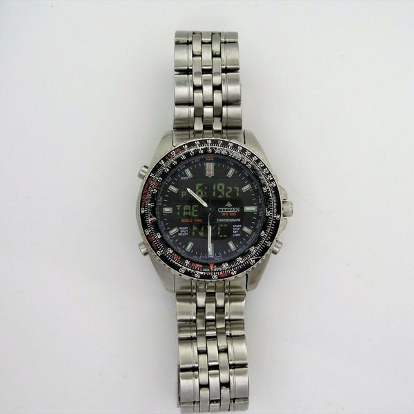 Citizen Digi Ana Promaster WORD TIME C460-Q00800 K Men's Watch ...