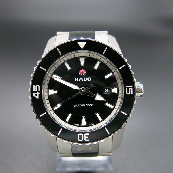 FS: Rado Captain Cook 45MM Black Dial - Strap + Bracelet | WatchCharts ...