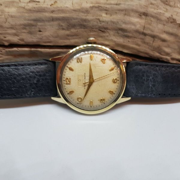 USED VINTAGE ETERNA-MATIC 18K GOLD BEZEL HONEY COME DIAL AUTO MAN'S ...