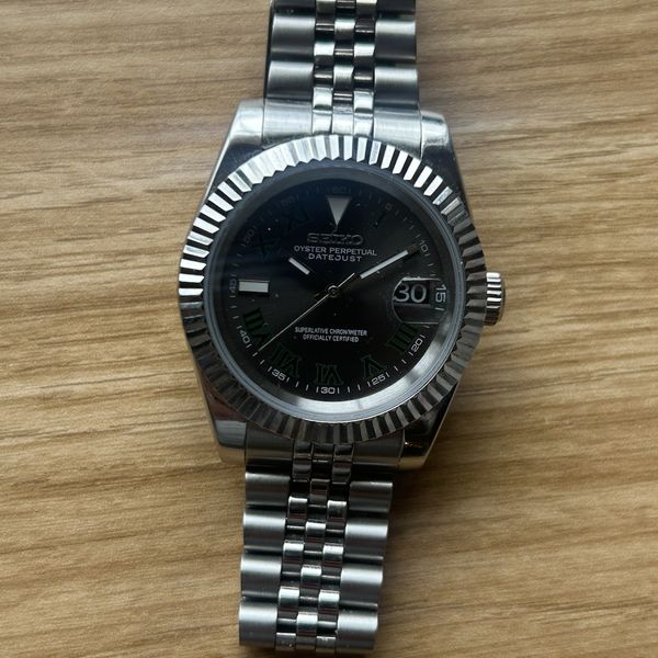 Seiko Custom mod watch - Wimbledon Edition 40mm (jubilee strap ...