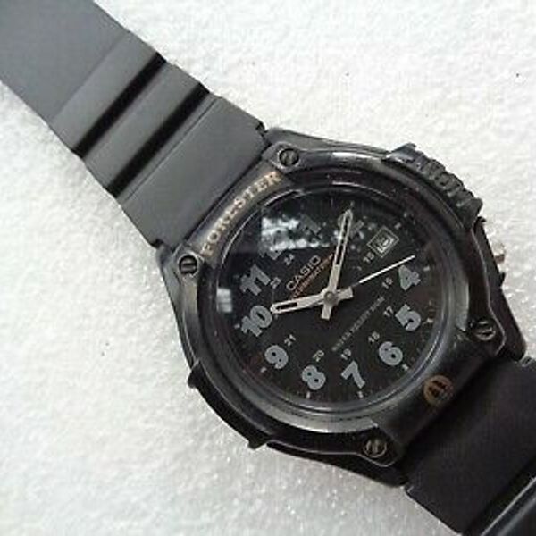 RARE VINTAGE BLACK DIAL AND CASE CASIO FORESTER FT-500[5170} MENS ...