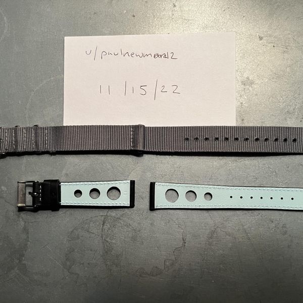 [WTS] 18mm Grey nato, 19mm black rally strap $10/strap shipped ...
