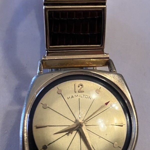 Hamilton â Meteorâ electric watch 1960/1 w/Gemex Cabalaro band and Art ...