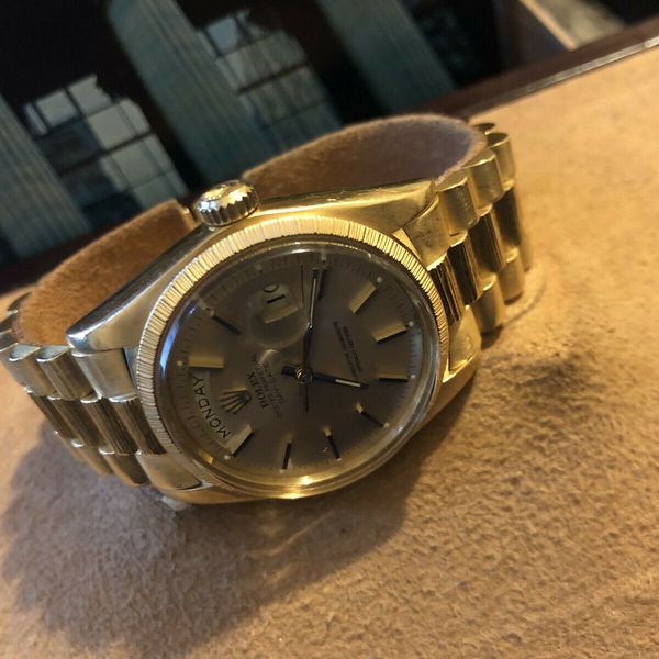 Rolex Day-Date 36 - 1807 18K Yellow Gold Bark - Box & Papers 1985 ...