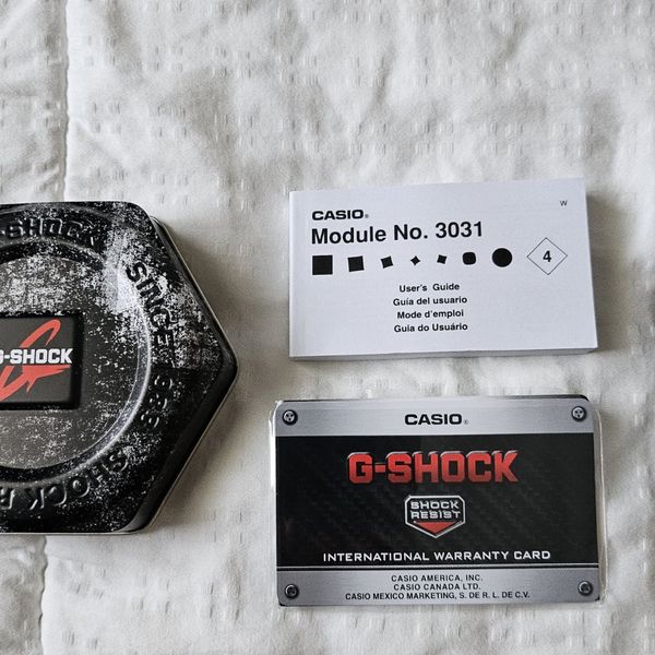 Casio G SHOCK Mudman G9000 Black Negative Screen Complete | WatchCharts ...