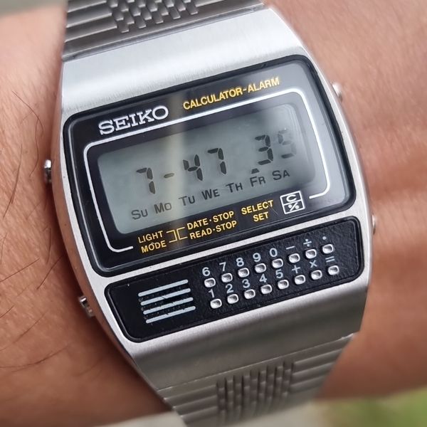 vintage Seiko Calculator watch C359,vintage Seiko Digital Watch,vintage ...