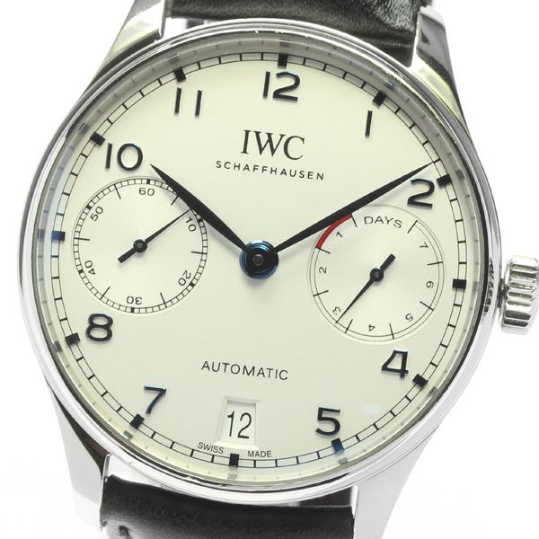 With box protection ☆ [IWC SCHAFF HAUSEN] IWC Portugieser 7 Days ...