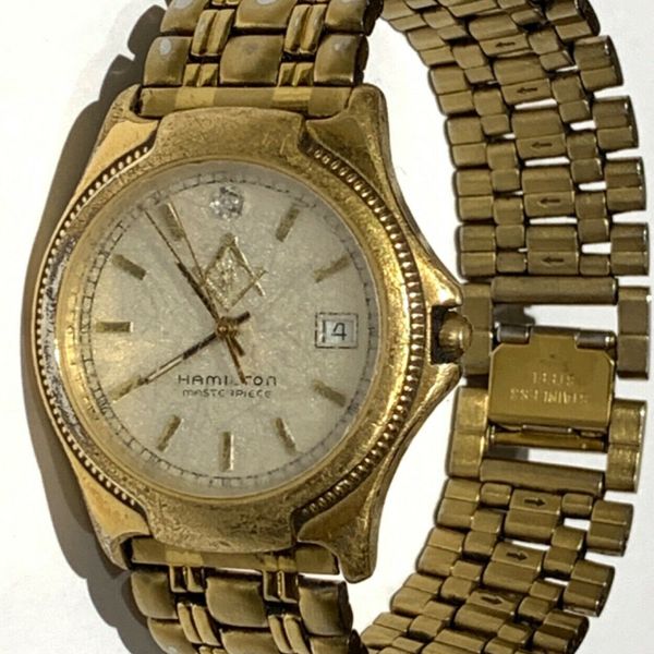 Vintage Hamilton Masterpiece 8458 Masonic Men's Swiss Watch.LODGE 919 ...