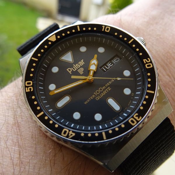 FS: Pulsar (Seiko) Y113-6199 Gilt - Diver 100 - 1984 - Close to NOS ...