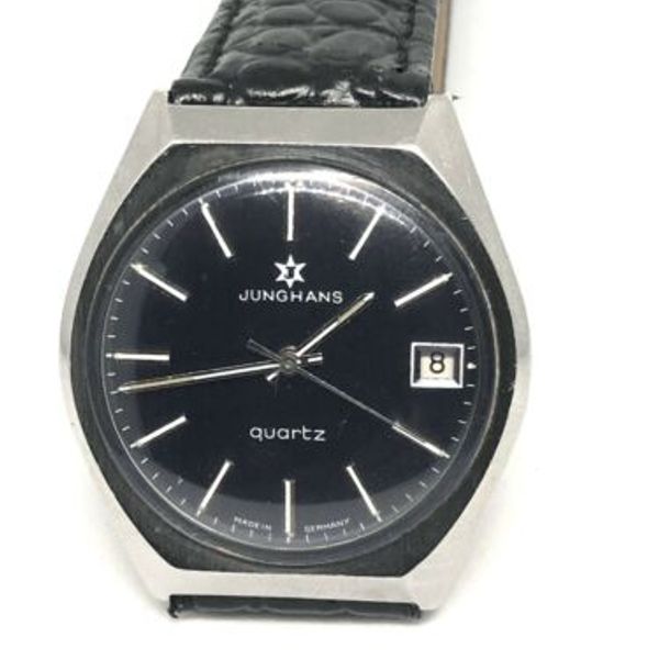 JUNGHANS SELTENER DESIGN-STAHL-WERK JUNGHANS 667-70-7STEINE-SEHR ...