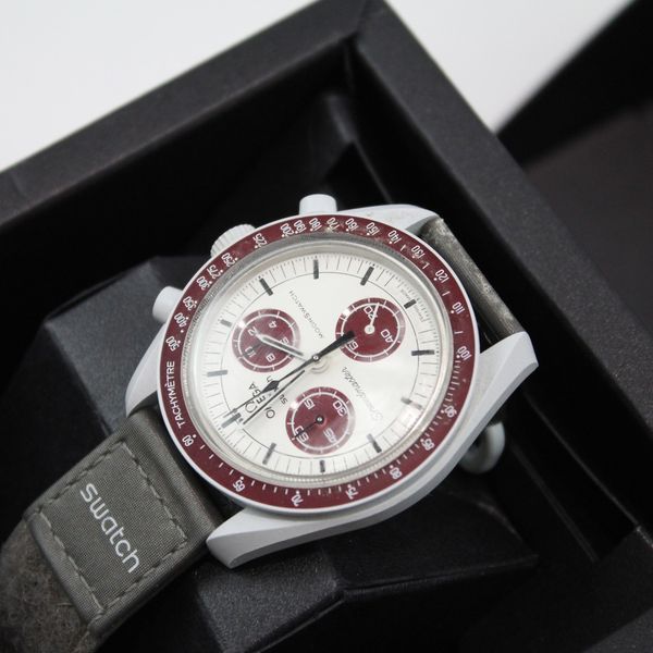 Omega x Swatch Pluto Speedmaster Moonswatch Quartz Boxed Working ...