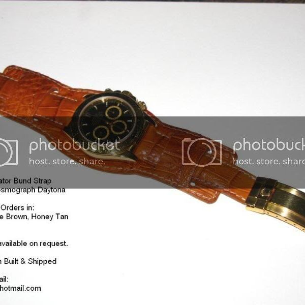 FS: Custom Alligator Bund Straps for Rolex Sport Models | WatchCharts ...