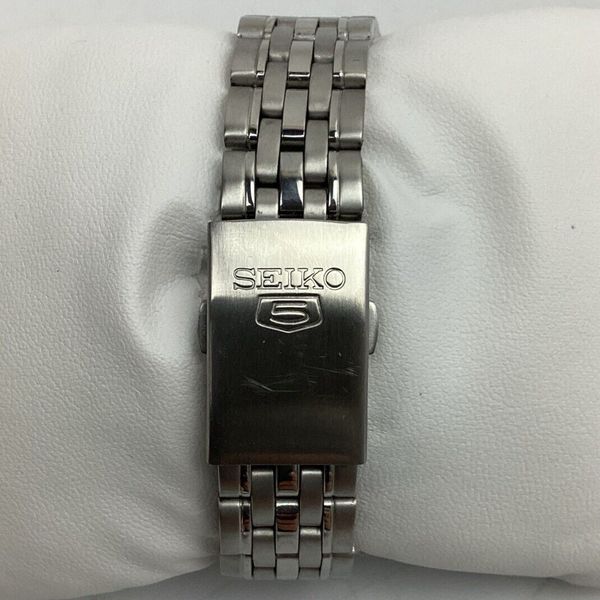 SEIKO 5 SNK355 Men's Automatic Sports White Dial Stainless Steel Watch ...