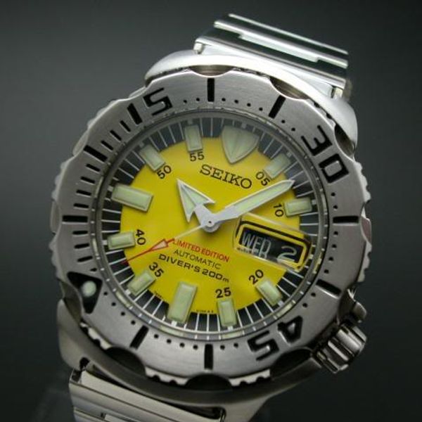 Super rare! Limited Edition Seiko YELLOW monster; LNIB! | WatchCharts ...