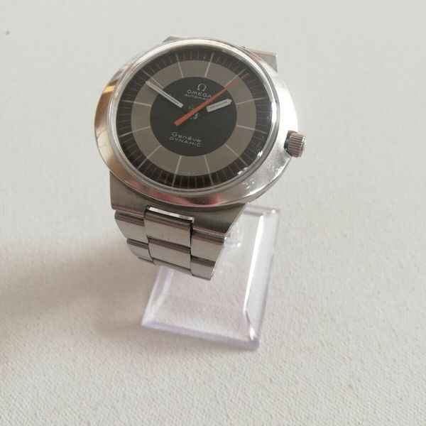 1970s OMEGA AUTOMATIC Geneve DYNAMIC All Stainless Steel Gents Watch ...