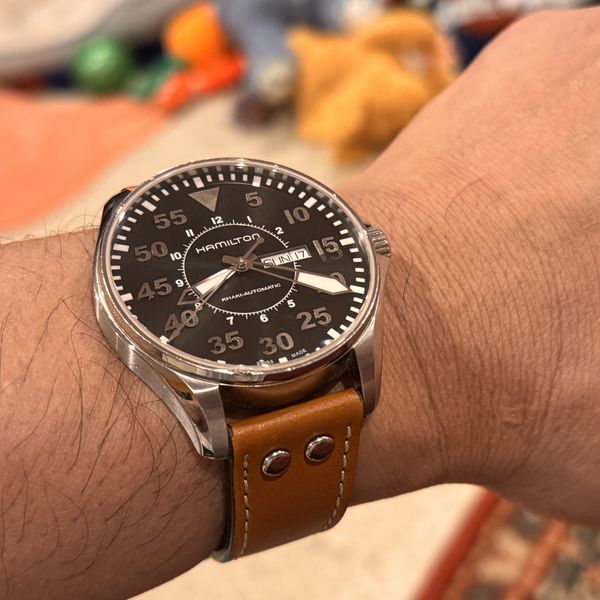 *PRICE DROP* Hamilton Big Pilot Khaki Day Date Automatic | WatchCharts ...