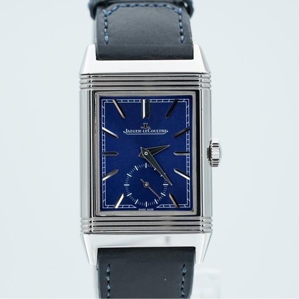 Jaeger-Lecoultre Reverso Tribute Small Seconds Q3978480 Steel Blue Dial ...