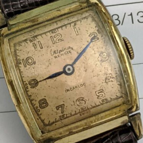 Vintage Alpina Rensie Mens Watch swiss made running well 1930s 26mm ...