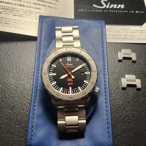 FSOT: Sinn UX 403EZM2B Date Black Dial Quartz Watch | WatchCharts ...