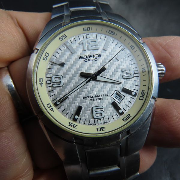 EF-125 Casio Edifice 10 Year Battery 100M Quartz Men Watch ...