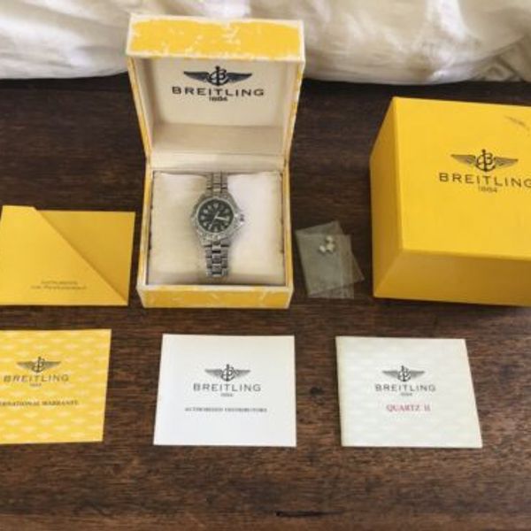 Breitling Colt Mens Watch A57035 100% Authentic With Papers And Box ...