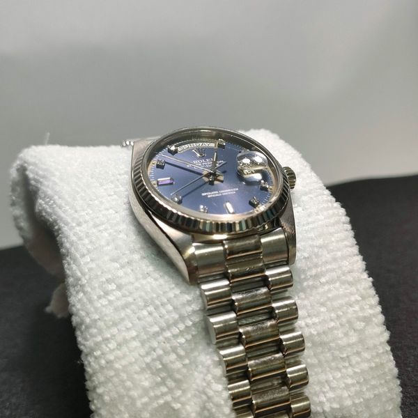 ROLEX Day-Date 18039A Blue Gradient/diamond | WatchCharts Marketplace