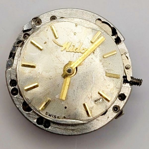 Vintage Mido Wristwatch Movement PARTS/REPAIR Self Winding Swiss ...