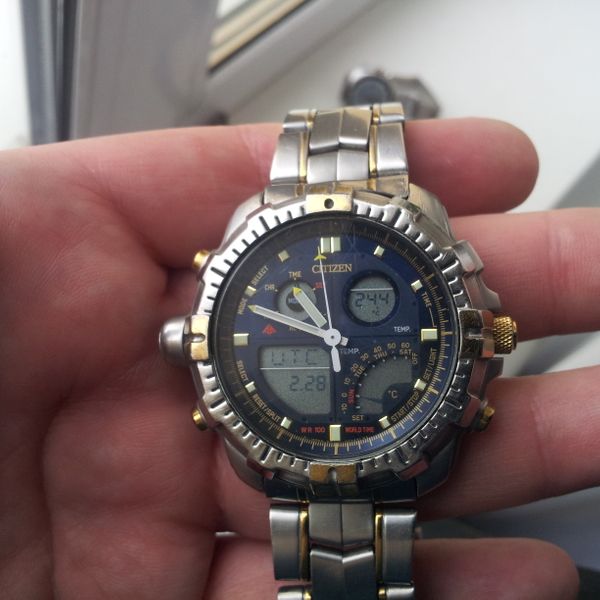 CITIZEN WINGMAN ANA DiGi WR 100 Chronograph Alarm Pilot watch JS2004 | WatchCharts Marketplace