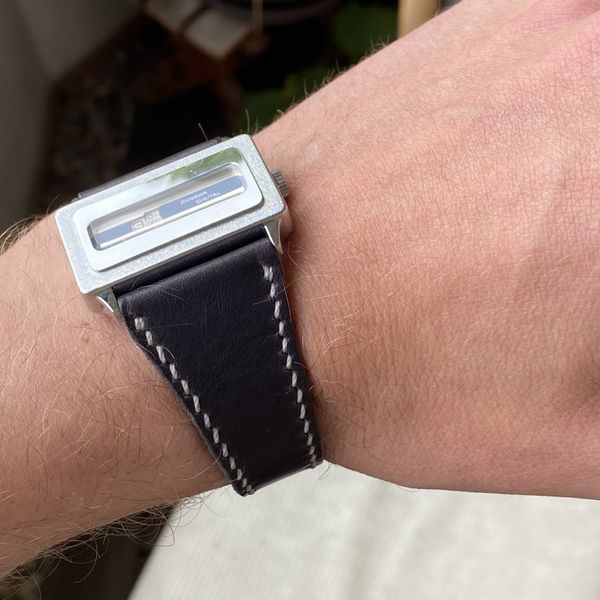 SOLD Funky 70s Dugena "Revolving Disc Watch" + custom-made strap ...