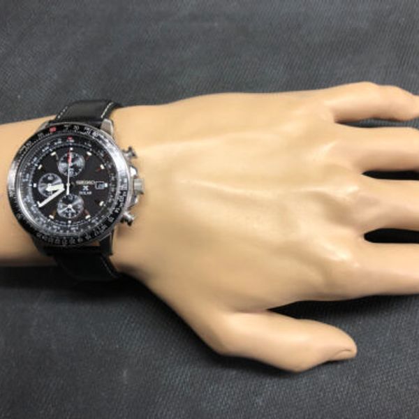 Seiko Prospex SSC009P1 Flightmaster Solar Chronograph Pilot Aviator ...
